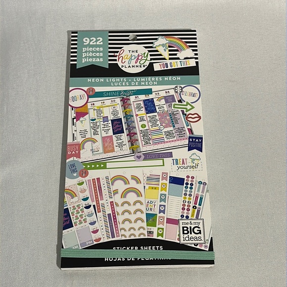 The Happy Planner | Office | New The Happy Planner Neon Lights Sticker ...